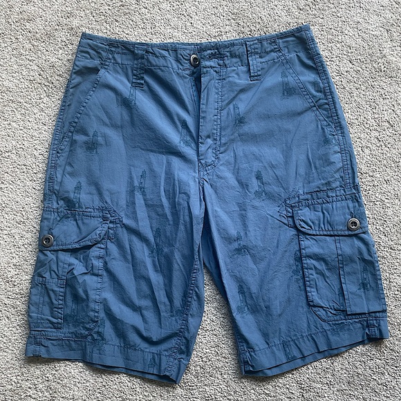 Ocean Current | Shorts | New Lighthouse Print Cargo Shorts | Poshmark